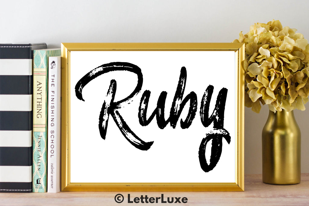 Ruby Gallery Wall Art - Personalized Valentine's Day Gift – LetterLuxe